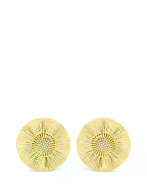 CAROL KAUFFMANN 18k Yellow Diamond Sunburst Earrings - Gold