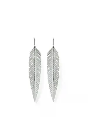 CADAR Second Skin Feather Drop Earrings
