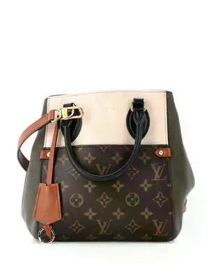 LOUIS VUITTON Fold Tote Monogram Canvas And Leather Pm Satchel - Brown