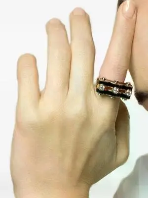 David Webb Small Wave Studlette Ring