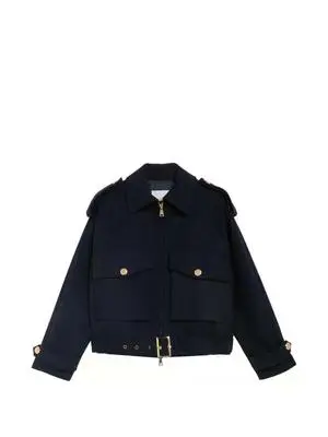 Ermanno Scervino Belted Spread-collar Jacket - Blue