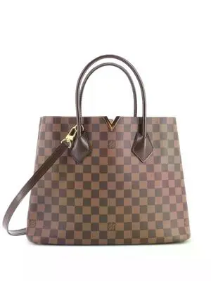 LOUIS VUITTON Kensington Damier Tote Bag - Brown