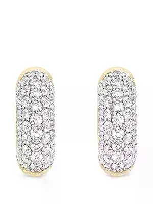 NANIS Libera Diamond Huggie Earrings In 18k Yellow - Gold