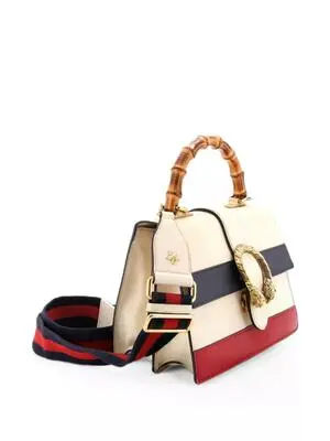 Gucci Dionysus Bamboo Top Handle Bag Colorblock Leather Medium Satchel