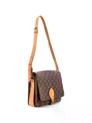 LOUIS VUITTON Cartouchiere Handbag Monogram Canvas Gm Crossbody Bag - Brown