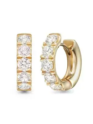 Melissa Kaye Super Clara Diamond Hoop Earrings