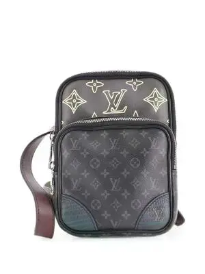 LOUIS VUITTON Amazone Sling Bag Patchwork Monogram Eclipse Canvas And Printed Leather Backpack