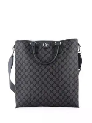 Gucci Ophidia Convertible Gg Coated Canvas Medium Tote Bag - Grey