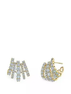 Kwiat Diamond Five-row Cuff Earrings - Gold
