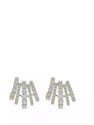 Kwiat KWIAT Diamond Five-Row Cuff Earrings In 18K Yellow Gold Gold