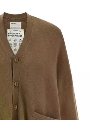 Extreme Cashmere Oversized V-neck Cardigan - Brown