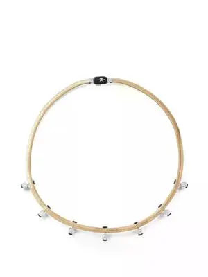 Nikos Koulis Feeling Diamond And Enamel Necklace - Gold