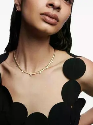Nikos Koulis Feeling Diamond And Enamel Necklace