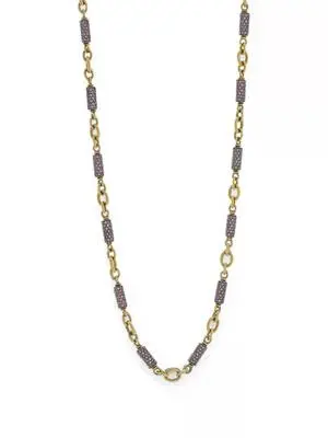 SYLVA & CIE Pink Sapphire Bullet Chain Necklace - Gold