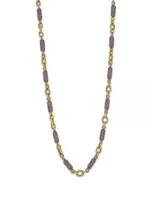 SYLVA & CIE Pink Sapphire Bullet Chain Necklace - Gold