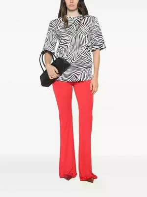 Philosophy Di Lorenzo Serafini Zebra-print Logo-detail T-shirt - White