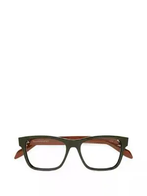 Alexander McQueen Square-frame Glasses - Green