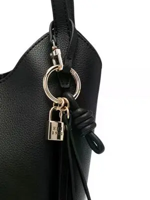 Guess Melody Logo-plaque Pebbled-leather Shoulder Bag