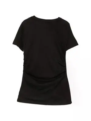 Michael Kors Logo-tape Ruched T-shirt