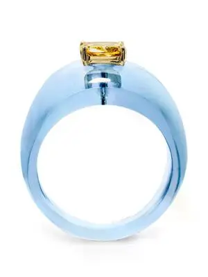 SOLO FOR DIAMONDS Lab-grown Diamond Cushion-cut Ring In 14k Gold
