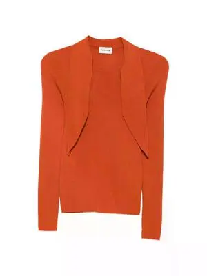 P.a.r.o.s.h Ribbed Knit Sweater With Tie Detail