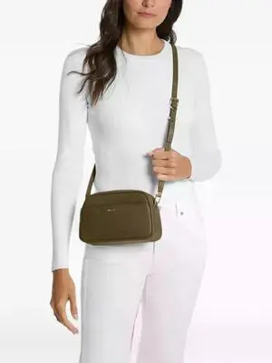Michael Kors Jet Set Small Leather Camera Crossbody Bag - Green