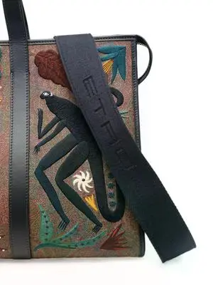 Etro Paisley Embroidered Tote Bag