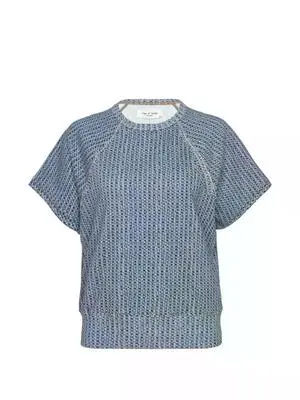 Rag & Bone Miramar Short-sleeve Sweatshirt - Blue