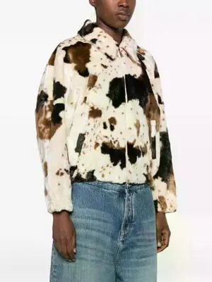 VALENTINI 1972 Cow-print Faux-fur Jacket