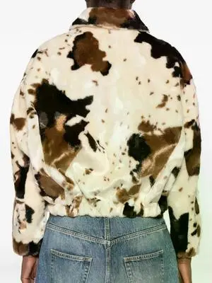 VALENTINI 1972 Cow-print Faux-fur Jacket