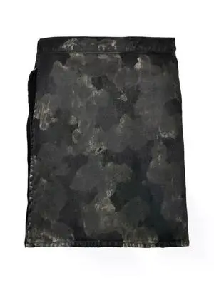 FILTH Bleached-effect Wrap Skirt