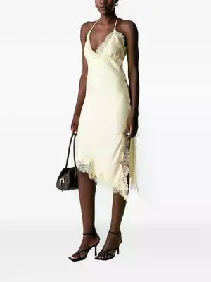 Bardot Silvio Lace-trim Asymmetric Mini Dress
