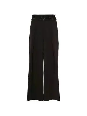 CLUB21 Bead-embellished Trousers - Black
