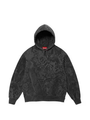 Supreme Liberty-print Hoodie - Black