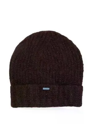 Alanui Ribbed-knit Cashmere Beanie Hat - Brown