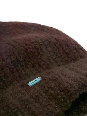 Alanui Ribbed-knit Cashmere Beanie Hat