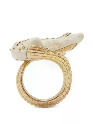 BIBI VAN DER VELDEN Alligator Twist Ring - Gold