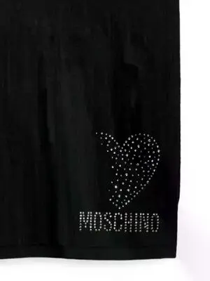 Moschino Crystal-embellished Heart Scarf