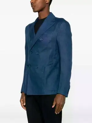 ALESSANDRO LAMURA Double-breasted Peak-lapels Blazer