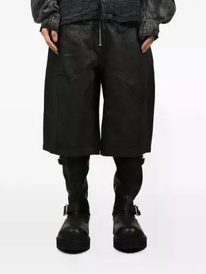 FILTH Waxed Panelled Shorts