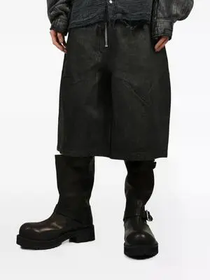 FILTH Waxed Panelled Shorts
