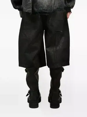 FILTH Waxed Panelled Shorts