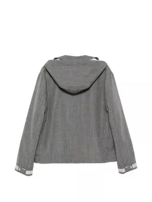 Thom Browne Pinstripe-pattern Hooded Jacket