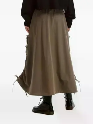 Izzue Ruched Cargo Maxi Skirt