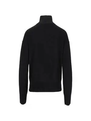 Barena Venezia Button-up High-neck Sweater - Black