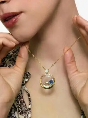 Loquet Sapphire And Diamond Locket Necklace
