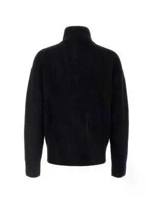 Extreme Cashmere Ribbed-knit Cashmere Zip Cardigan