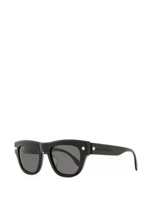 Alexander McQueen Spike-stud Rectangle-frame Sunglasses