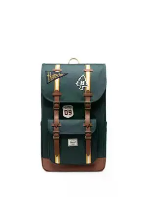 Herschel Supply Co. Little America Patch-detail Backpack - Green