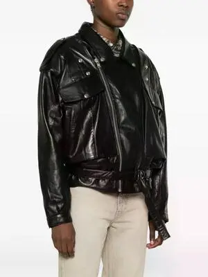 R13 Boyfriend Leather Moto Jacket
